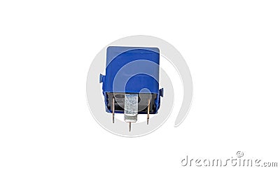 Blue Automatic Electronic Collection Isolated On A White Background ...