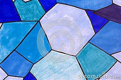 Blue Background. Abstract Marker Texture. Royalty-Free Stock ...