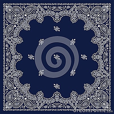 Blue Bandana Stock Illustration - Image: 61493568