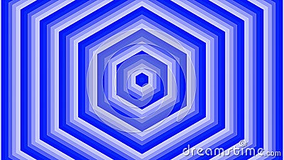 Blue Bold Hexagon Star Simple Flat Geometric on White Background Loop ...