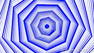 Blue Bold Spin Heptagon Star Simple Flat Geometric on White Background ...