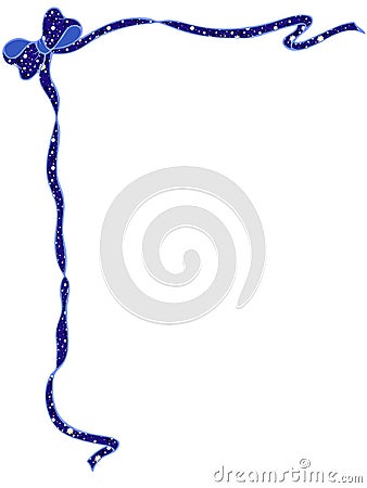 Blue Bow Border Stock Images - Image: 2015394