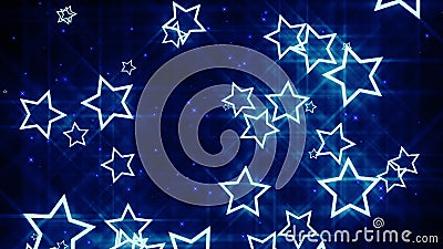Blue Bright Glow Star Particle Loop Animation Stock Footage - Video of ...