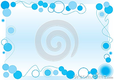 Blue Bubble Frame Vector Illustration | CartoonDealer.com #1942688