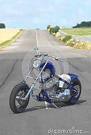 Blue Chopper Stock Image - Image: 36330091