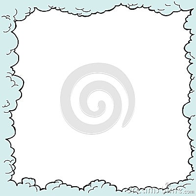 Blue Cloud Border Stock Vector - Image: 39341734