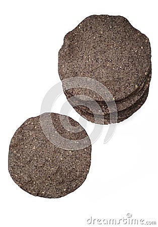 Blue Corn Toast Tostadas On White Background Royalty-Free Stock Image ...