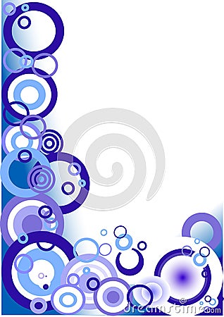 Blue Corner (circles) Stock Photo - Image: 1801790