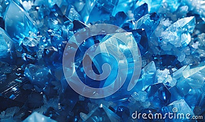 Blue Crystals, Macro Texture Background Royalty-Free Stock Image ...