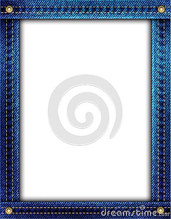 Blue Denim Frame Stock Image - Image: 28545831