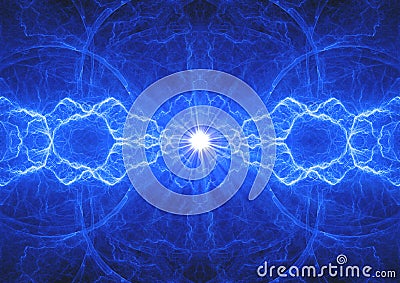 Blue Electrical Background Royalty-Free Stock Photo | CartoonDealer.com ...