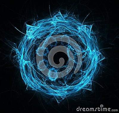 Blue Flame Circle Stock Images - Image: 13509384
