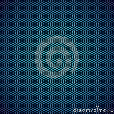 Blue Hexagon Metal Background Stock Photos - Image: 15723233