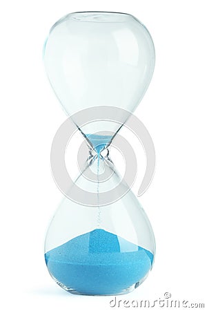 Blue Hourglass Stock Photo - Image: 41429875