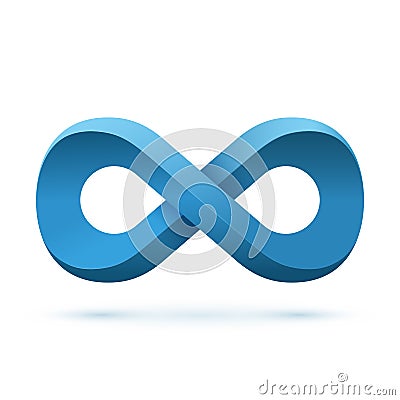 Blue Infinity Symbol Stock Vector - Image: 46630826