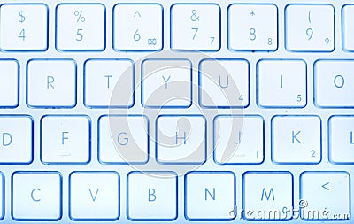 Blue Keyboard Stock Images - Image: 5149414