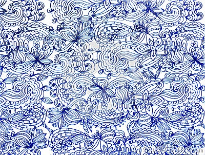 Blue Lace Pattern Royalty Free Stock Photo - Image: 36330175