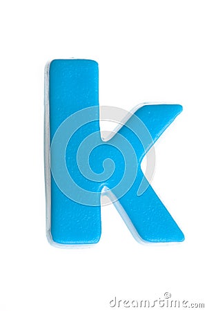 Blue Letter K Royalty Free Stock Images - Image: 6267189