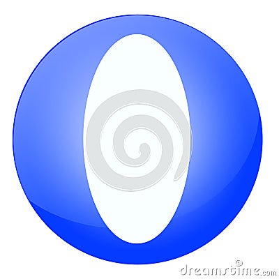 Blue Letter O Royalty Free Stock Photo - Image: 4903075