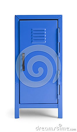 Blue Locker Stock Photo - Image: 43787234