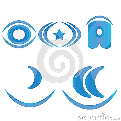 Blue Logo Cartoon Vector | CartoonDealer.com #212466049