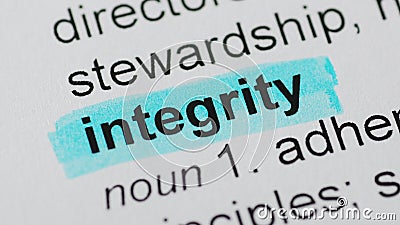 Blue Marker on Integrity Word Stock Video - Video of white, legislation ...