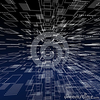 Blue Matrix Background Stock Photos - Image: 9491263