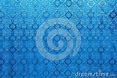 Blue Mirror Window Glass Thai Style Background Texture Stock ...