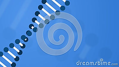 Blue Motion Background with Rotating DNA String Stock Footage - Video ...