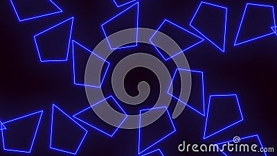 Blue Neon Diamond Pattern in Rows Stock Video - Video of bright, neon ...