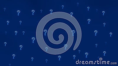 Blue Neon Question Marks Particles Background Stock Footage - Video of ...