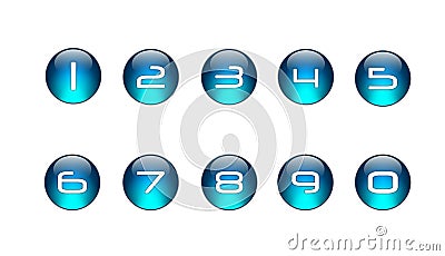 Numbers buttons stock illustration. Illustration of communication ...