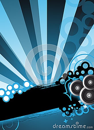 Blue Party Background with Colourful Balloons, Vector Illustration ...