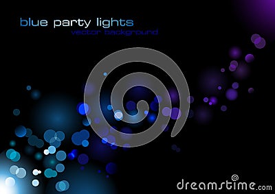 Blue Party Lights Stock Image - Image: 7836101