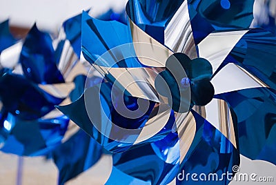 Blue Pinwheels Royalty-Free Stock Photography | CartoonDealer.com #13933775