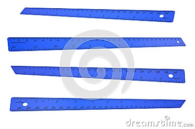 Blue Plastic Ruler Royalty-Free Stock Photo | CartoonDealer.com #36319107