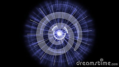 Blue pulsating circle stock video. Video of digital, black - 47138705