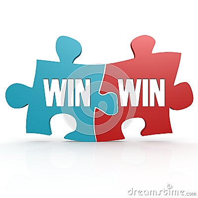 Blue And Red With Win Win Puzzle Stock Photo | CartoonDealer.com #88898730