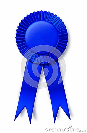 Blue Ribbon Prize First Place Award Royalty Free Stock Image - Image ...