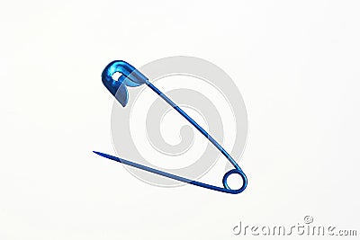 Blue Safety Pin Royalty Free Stock Photo - Image: 597715