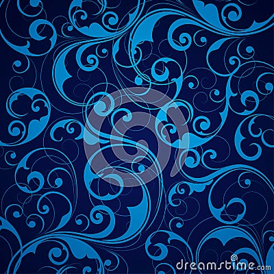 Blue Scroll Background Stock Photo - Image: 8031860