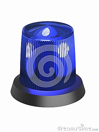Blue Siren Alert Royalty Free Stock Image - Image: 18649506