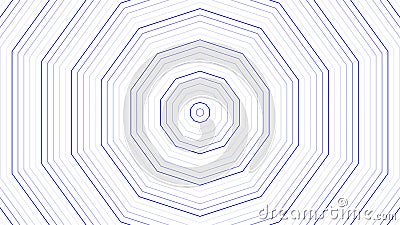 Blue Slim Decagon Star Simple Flat Geometric on White Background Loop ...