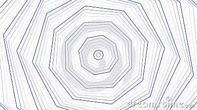 Blue Slim Spin Octagon Star Simple Flat Geometric on White Background ...