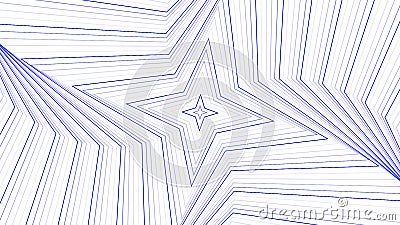 Blue Slim Spin Quadrangular Star Simple Flat Geometric on White ...