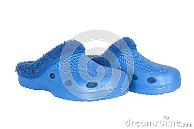 Blue Slippers Royalty-Free Stock Photography | CartoonDealer.com #39734459