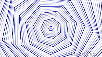 Blue Spin Heptagon Star Simple Flat Geometric on White Background Loop ...