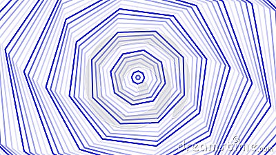 Blue Spin Octagon Star Simple Flat Geometric on White Background Loop ...