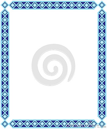 Blue Square Frame Royalty Free Stock Photography - Image: 6276017