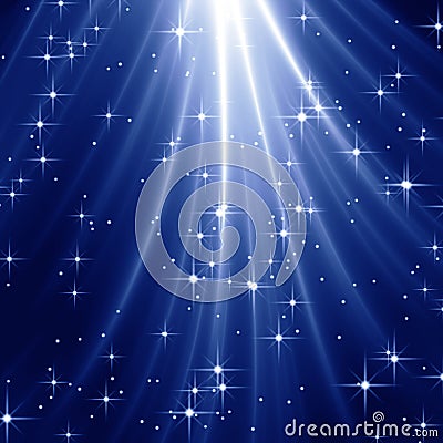 Blue Starry Sky Stock Image - Image: 8737461
